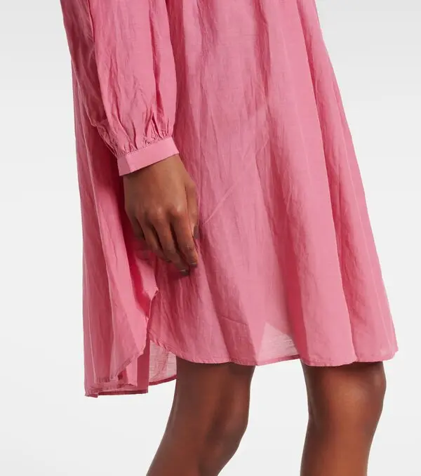 MARANT ETOILE Danael Cotton-blend Mini Dress - Pink