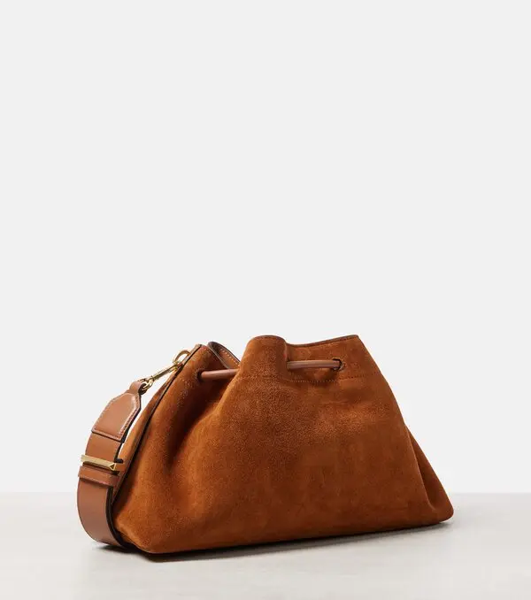 JIMMY CHOO Suede Bucket Bag