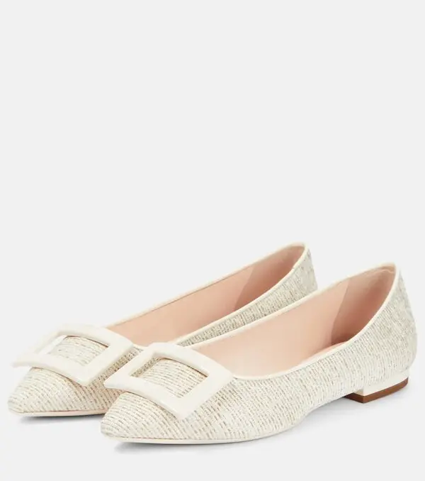 ROGER VIVIER Gommettine Pointed Toe Ballet Flats