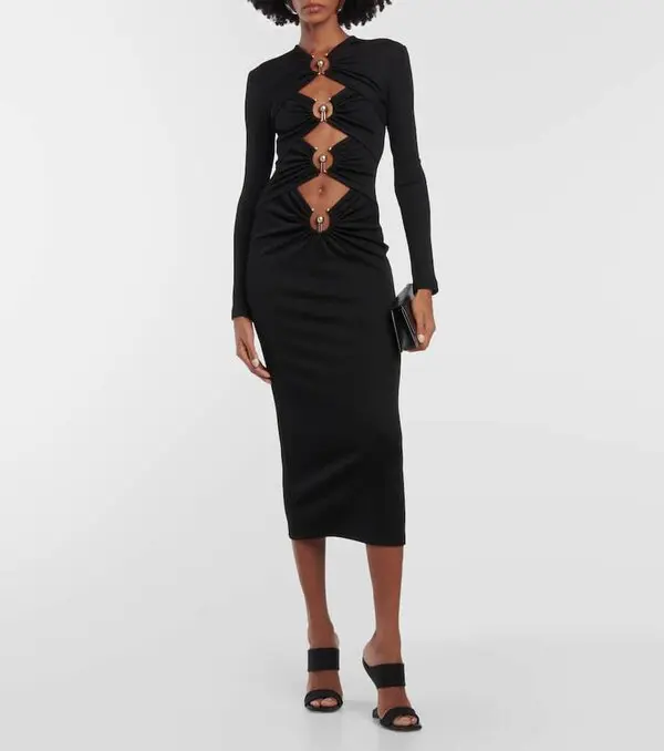 Christopher Esber Orbit Jersey Midi Dress