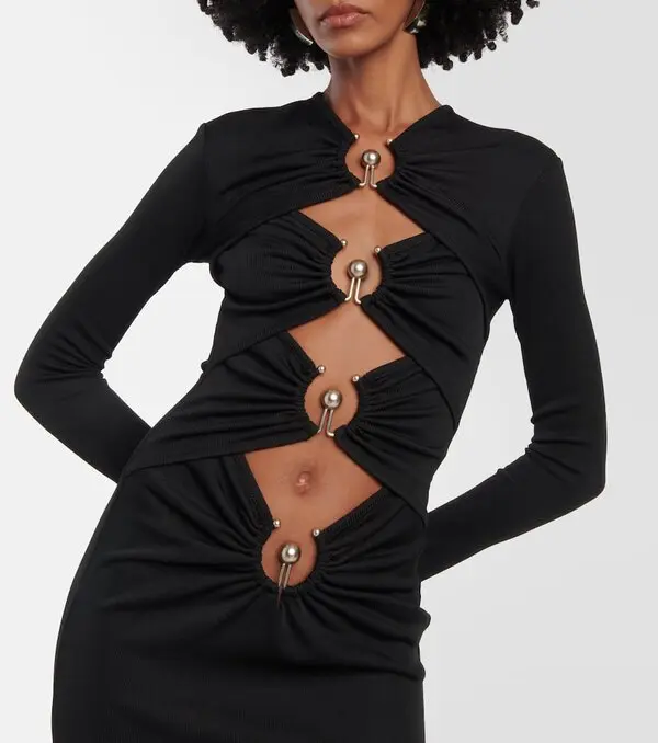 Christopher Esber Orbit Jersey Midi Dress