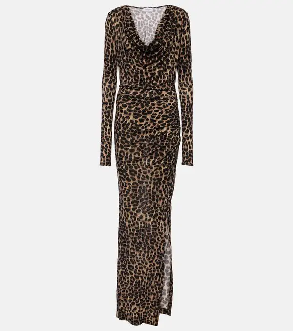 Blumarine Leopard-print Maxi Dress