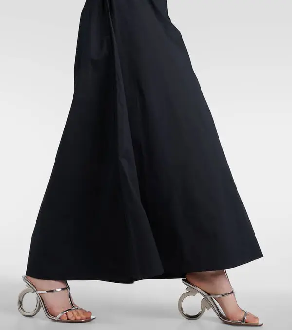 Staud Maxi Phare Cotton Poplin Gown