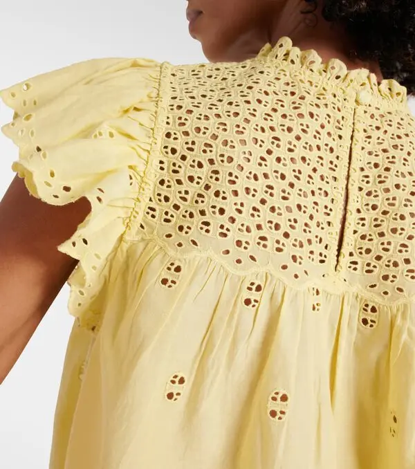 Ulla Johnson Kassi Cotton Voile Top
