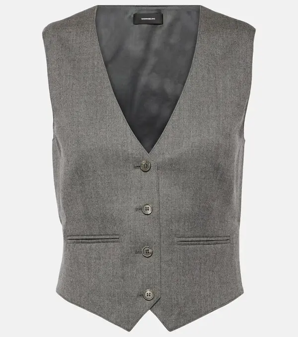 Wardrobe.NYC Single-breasted Vest - Black