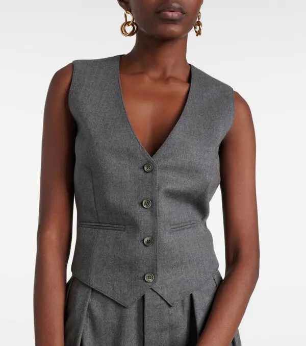 Wardrobe.NYC Single-breasted Vest - Black