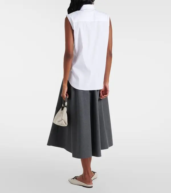 Brunello Cucinelli Cotton-blend Shirt - White