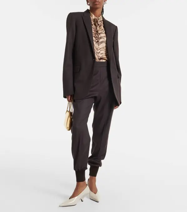 Stella McCartney Wool Flannel Sweatpants
