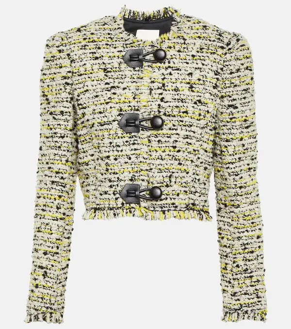 Isabel Marant Gradilia Cropped Wool-blend Jacket - White