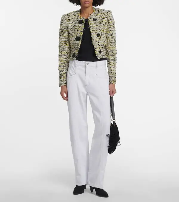 Isabel Marant Gradilia Cropped Wool-blend Jacket