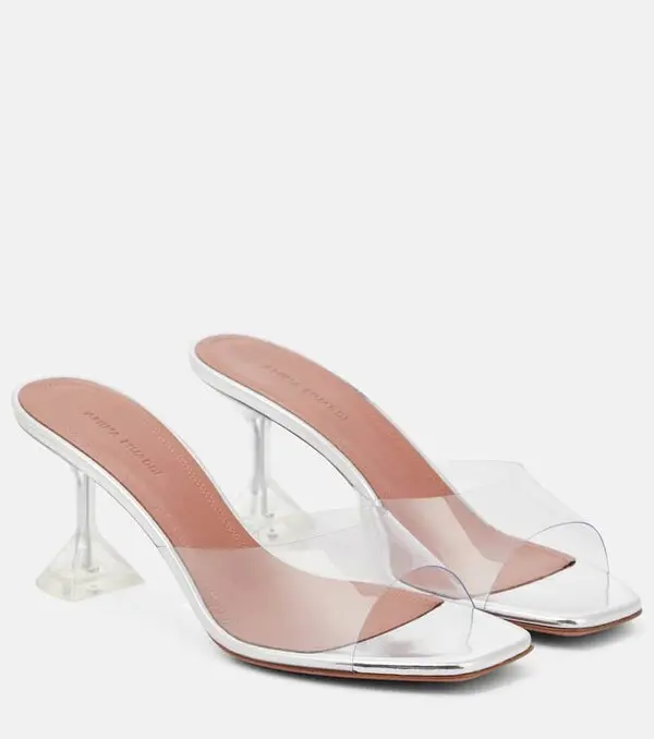 Amina Muaddi Lupita Mules - White