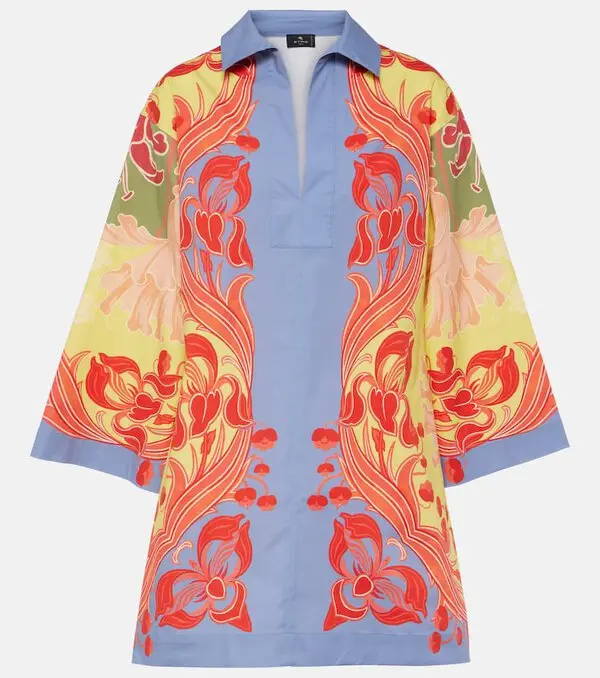 Etro Printed Cotton-blend Shirt