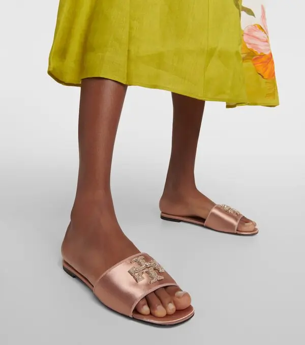 Tory Burch Crystal-embellished Slides