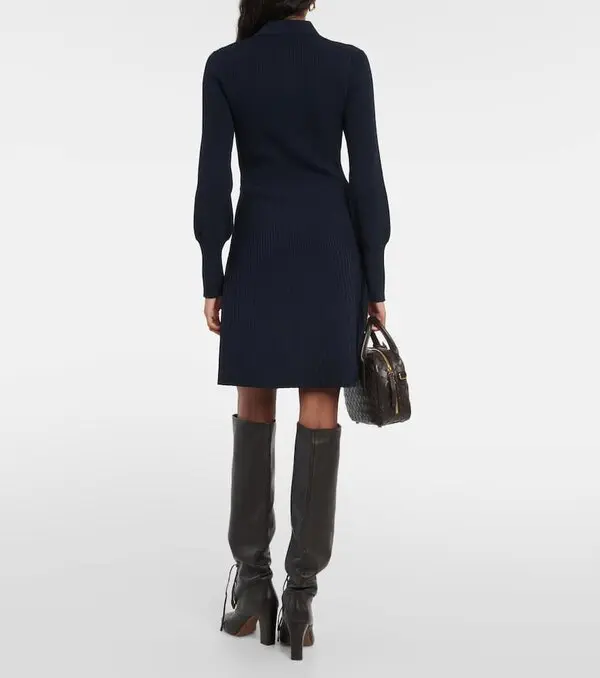 Veronica Beard Lauper Puff-sleeve Sweater Dress
