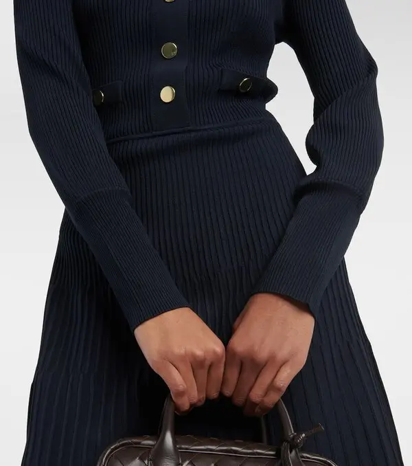 Veronica Beard Lauper Puff-sleeve Sweater Dress