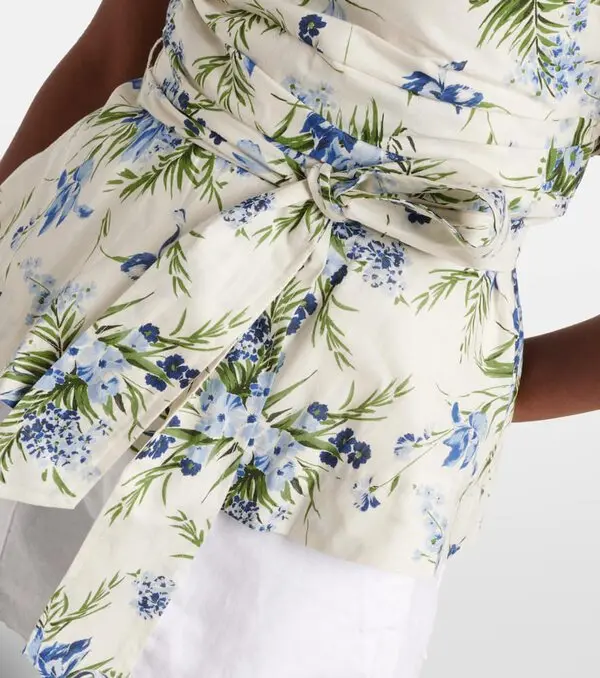 Veronica Beard Strapless Belted Top