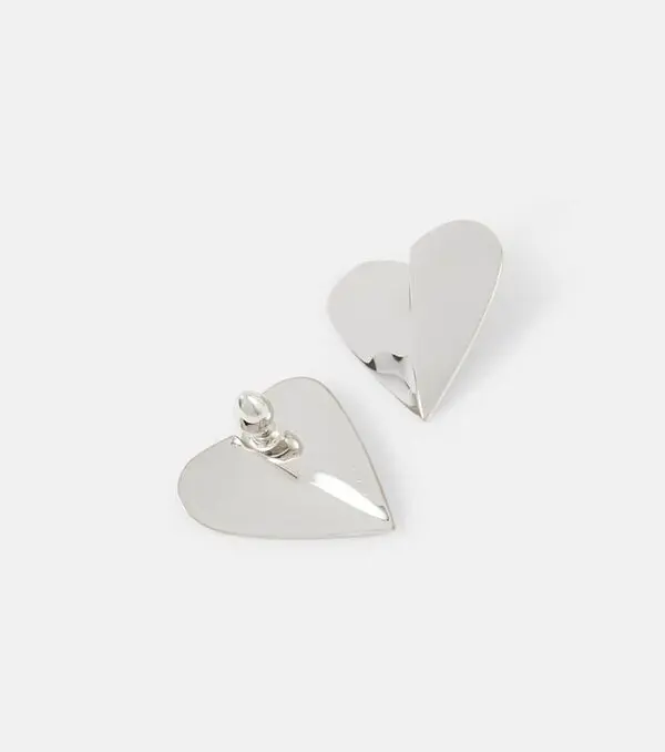 Alaïa Le Coeur Earrings - Silver