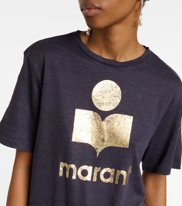 MARANT ETOILE Zewel Logo T-shirt - Blue