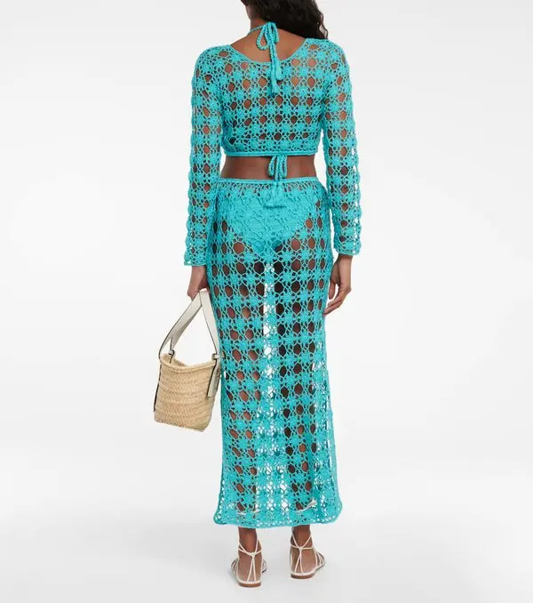 Anna Kosturova Bella Crochet Crop Top