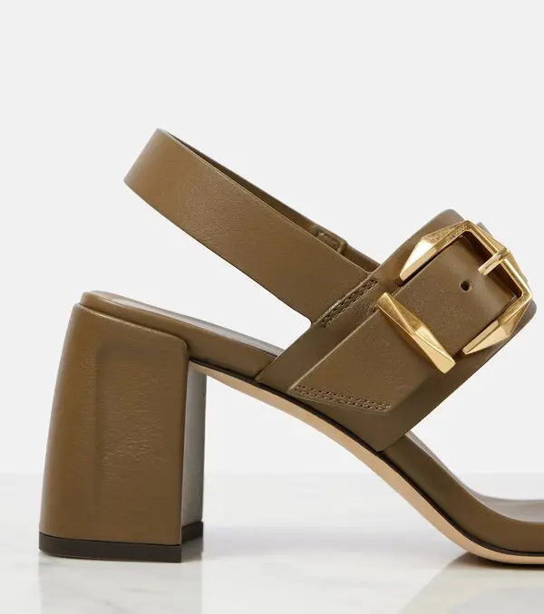 JIMMY CHOO Hawke 70 Leather Sandals