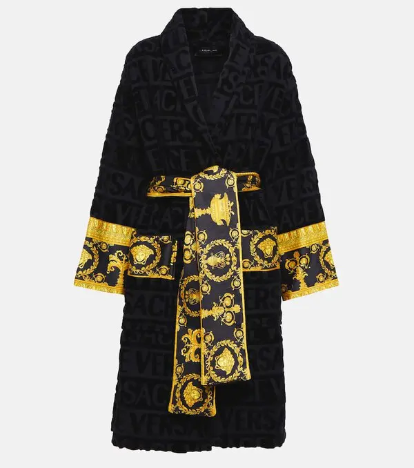 Versace Barocco Cotton Bathrobe - Multicoloured