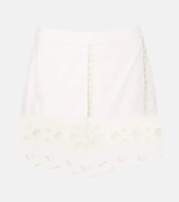 Isabel Marant Étoile Palmira Embroidered Miniskirt - White