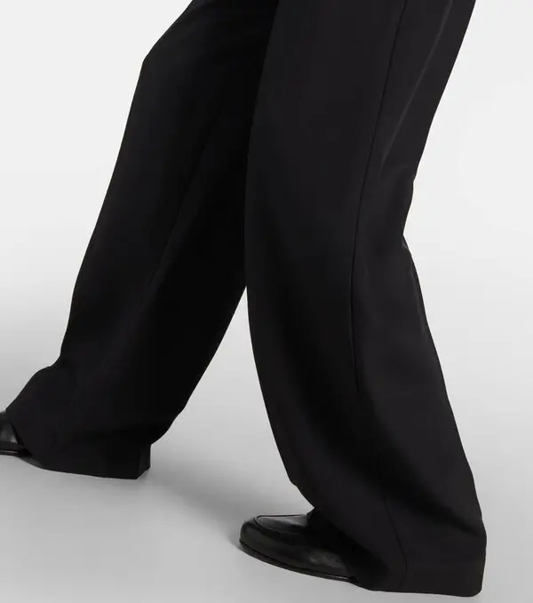 FFORME Maud Wide-leg Silk Pants - Black