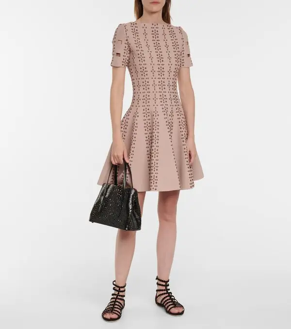 Alaïa Mina 25 Vienne Wave Leather Top-handle Bag