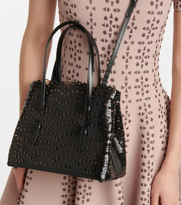 Alaïa Mina 25 Vienne Wave Leather Top-handle Bag