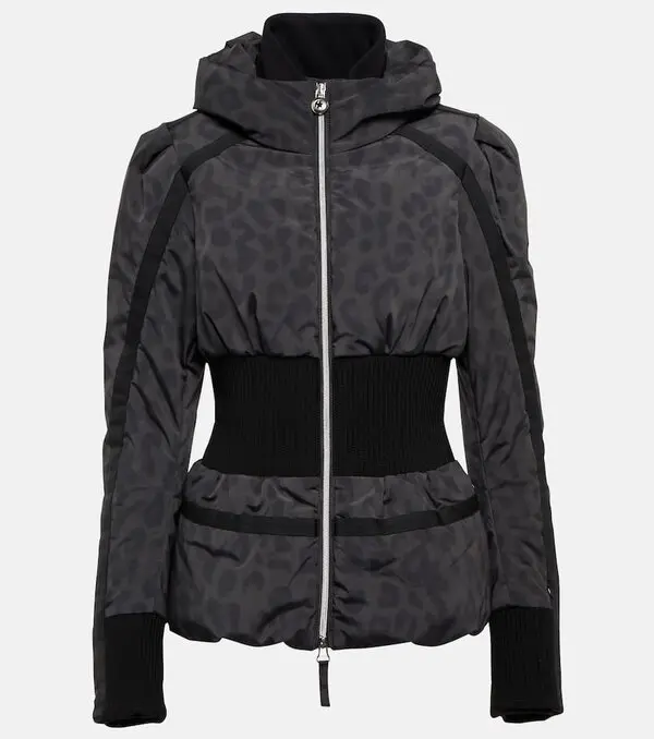 JETSET Raffaella Leopard-print Ski Jacket