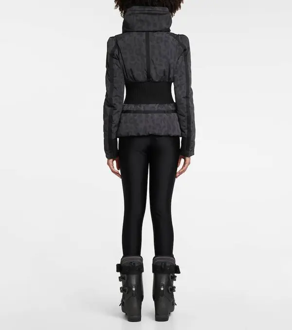 JETSET Raffaella Leopard-print Ski Jacket