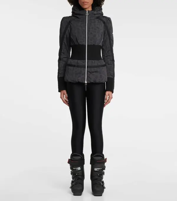JETSET Raffaella Leopard-print Ski Jacket