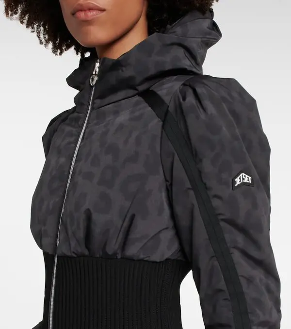 JETSET Raffaella Leopard-print Ski Jacket