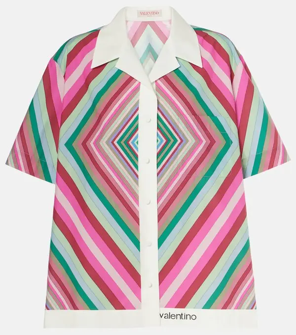 Valentino Garavani Printed Cotton Poplin Shirt