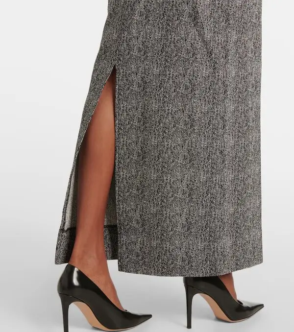 Staud Murray Herringbone Maxi Skirt