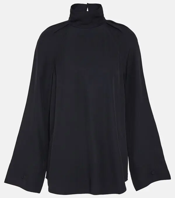 TOTEME High-neck Satin Blouse