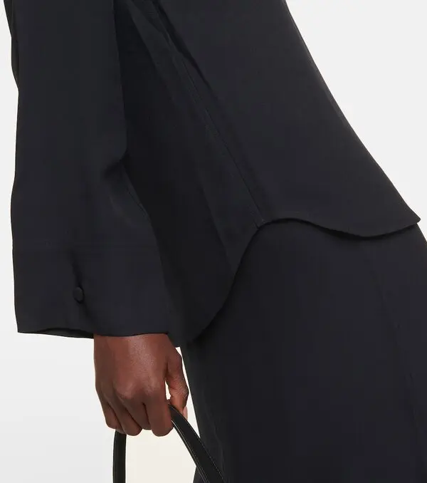 TOTEME High-neck Satin Blouse