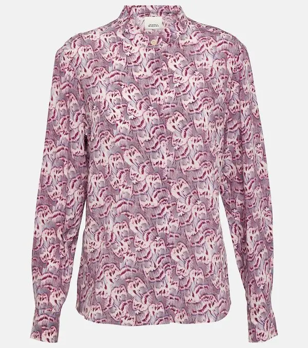 Isabel Marant Ilda Printed Silk-blend Blouse