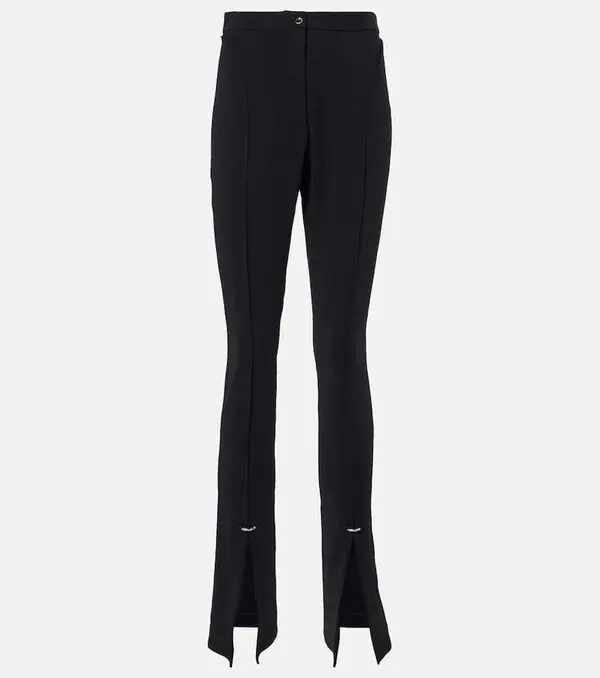 MUGLER High-rise Slim Pants - Black
