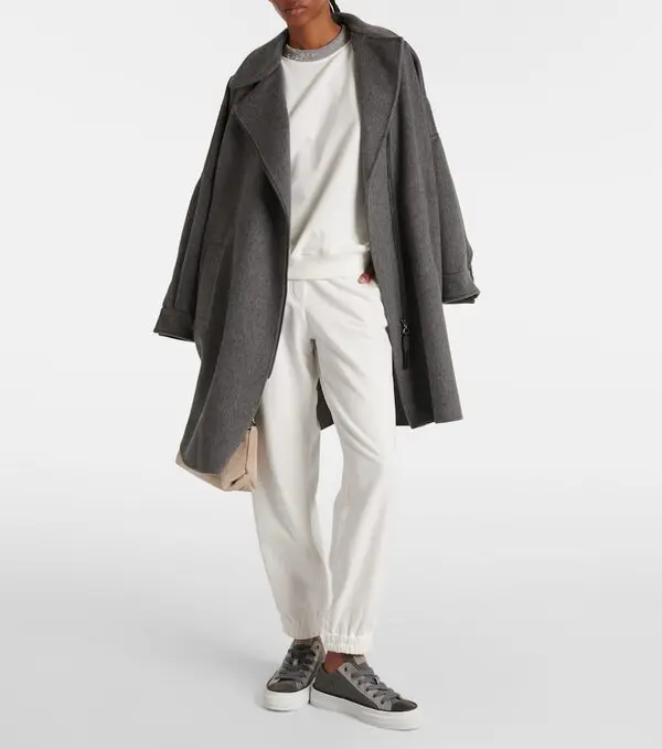 Brunello Cucinelli Cotton Jersey Sweatpants - White