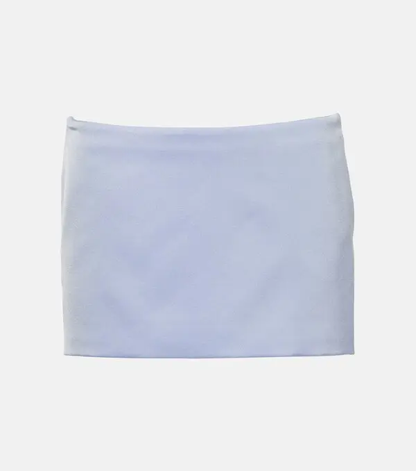 Alex Perry Low-rise Satin Crepe Miniskirt - Purple