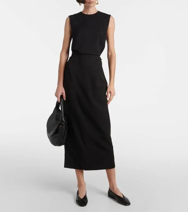 Le Monde Beryl Leather Ballet Flats - Black