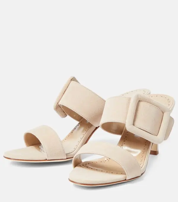 Manolo Blahnik Gable Suede Sandals