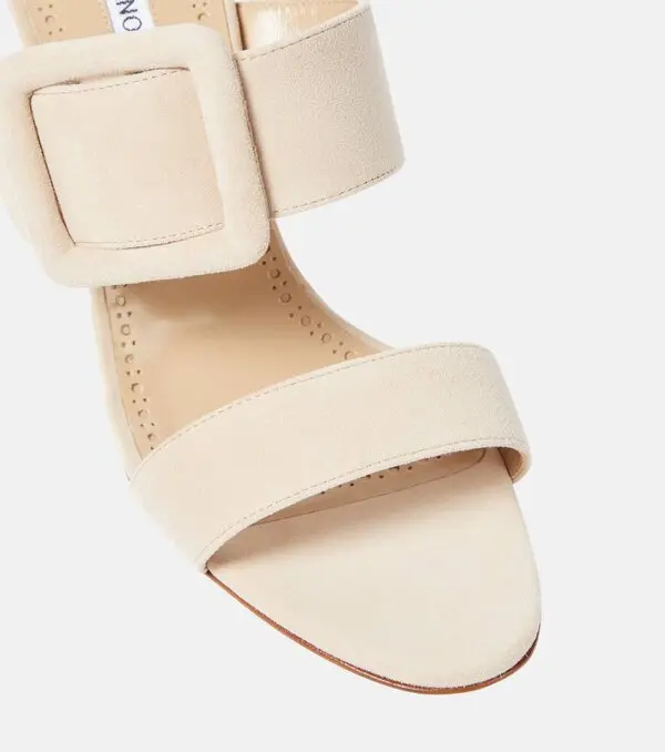 Manolo Blahnik Gable Suede Sandals