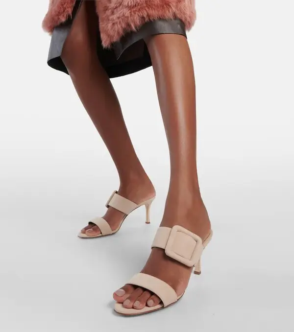 Manolo Blahnik Gable Suede Sandals