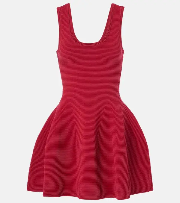 Simkhai Larina Flared Minidress - Red