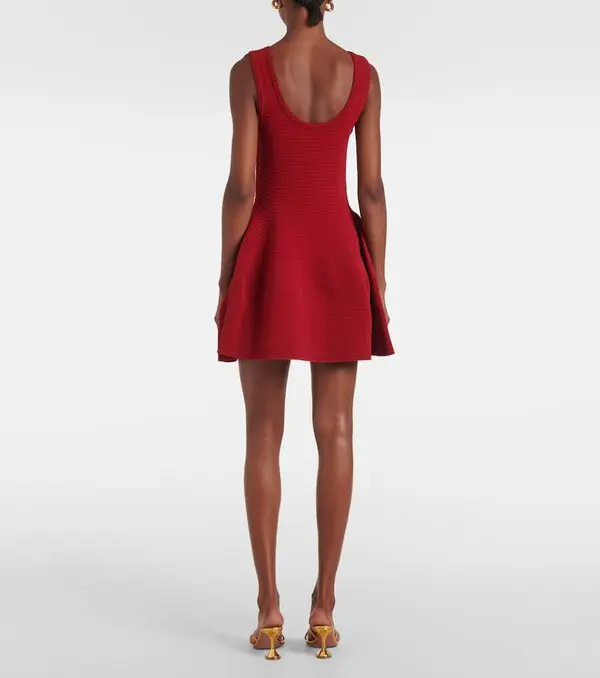 Simkhai Larina Flared Minidress - Red