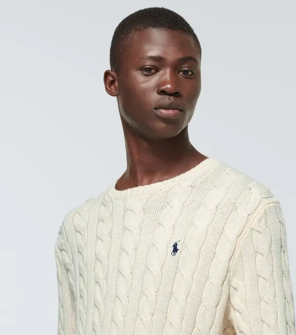 Polo Ralph Lauren Cotton Cable-knit Sweater - Neutrals