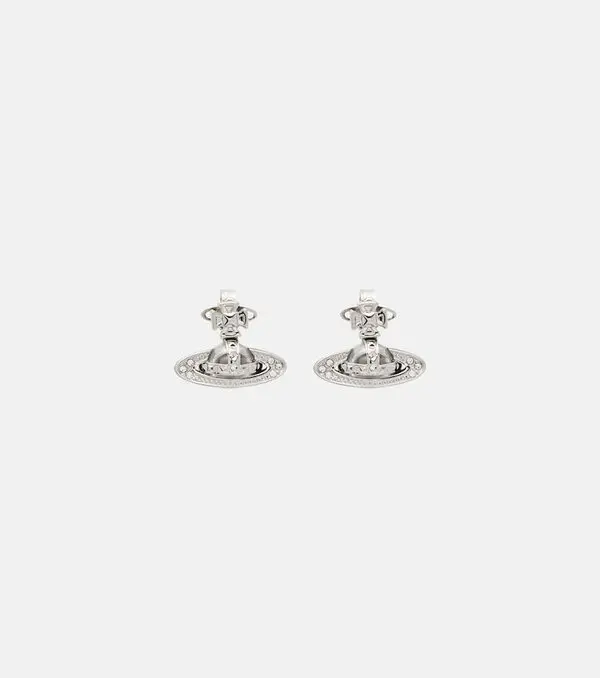 VIVIENNE WESTWOOD Pina Bas Relief Embellished Earrings - Silver