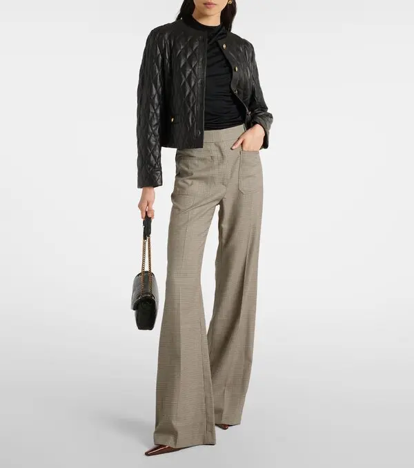 NILI LOTAN Amy Leather Jacket - Black